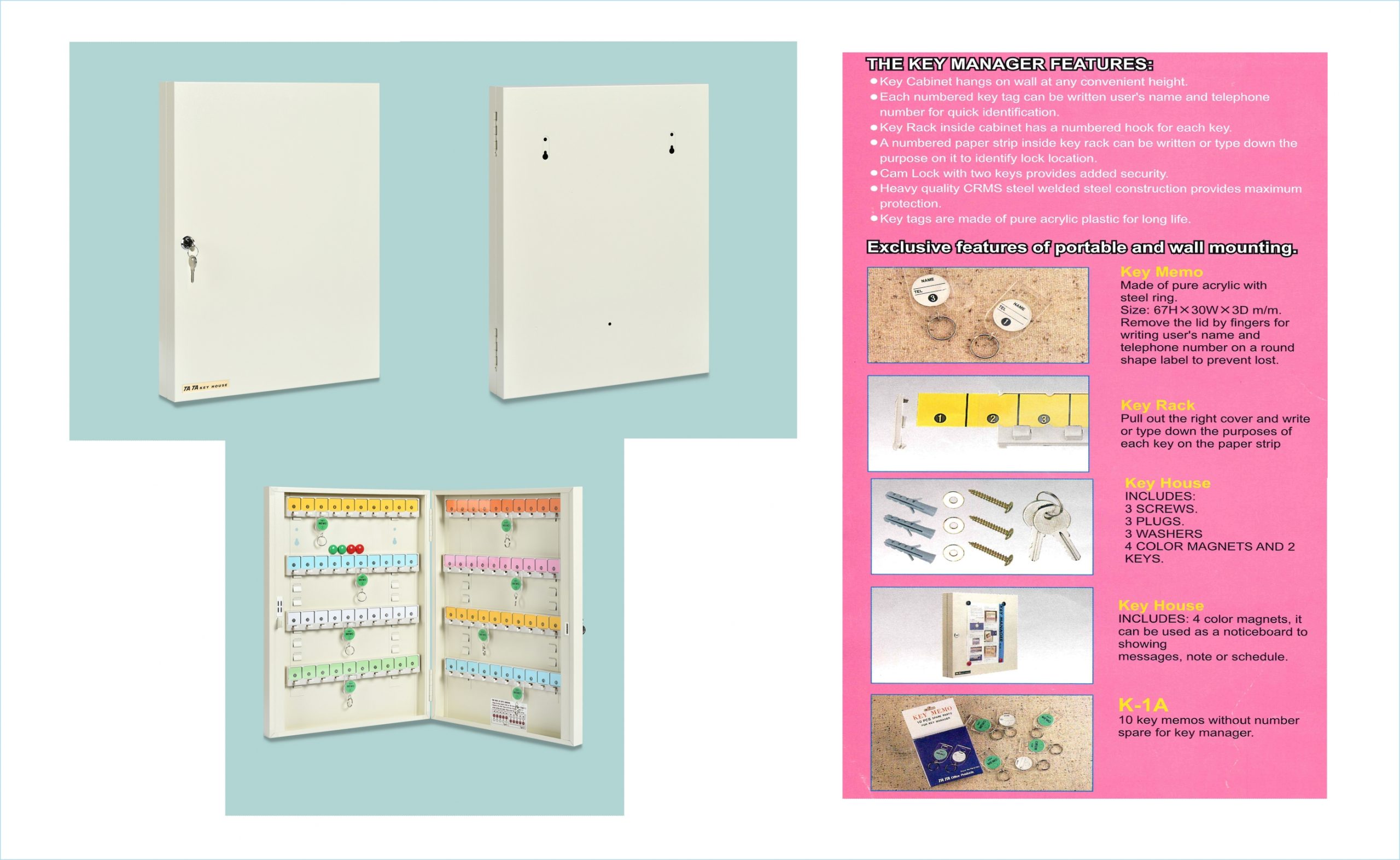 Nasco 9210 - Key Cabinet 80 keys - TATA K80 - NASCONASCO