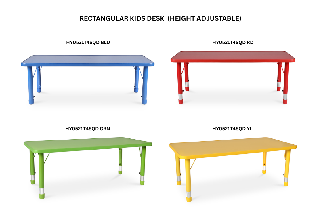 RECTANGULAR KIDS DESK (HEIGHT ADJUSTABLE) - NASCO Office Furniture